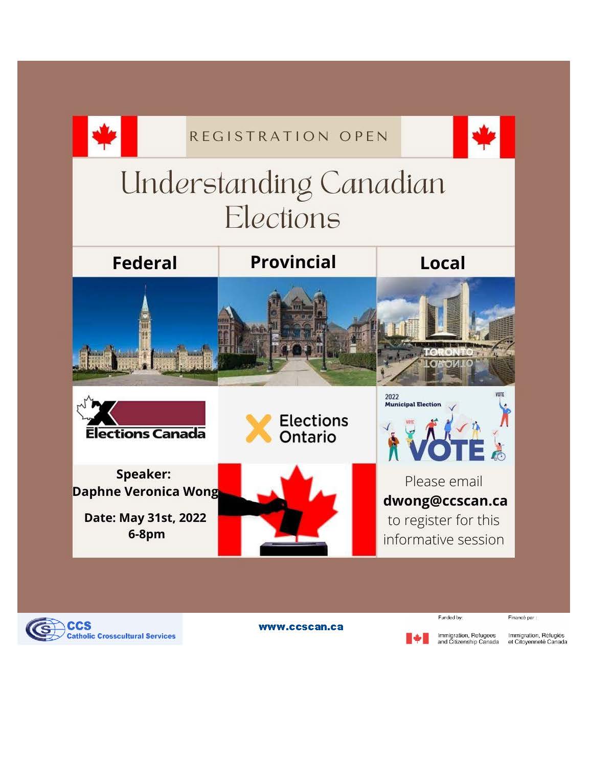 Understanding Canadian Elections – Catholic Crosscultural Services